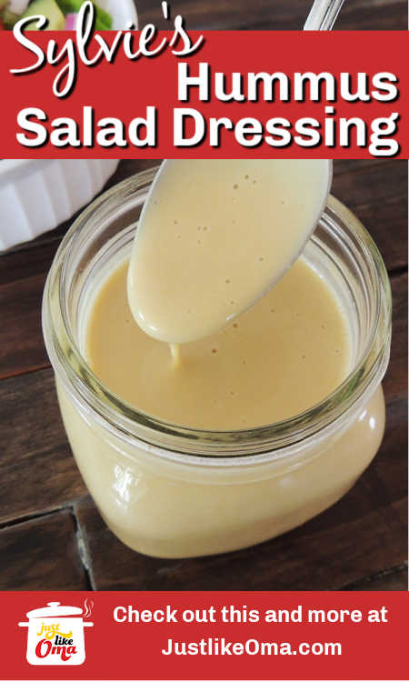 Creamy Hummus Salad Dressing