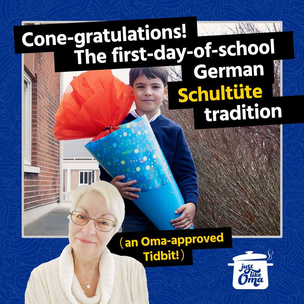 Cone-gratulations! The first-day-of-school German Schultuete tradition