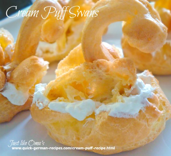 Eclair or Cream Puff Recipe made Just like Oma